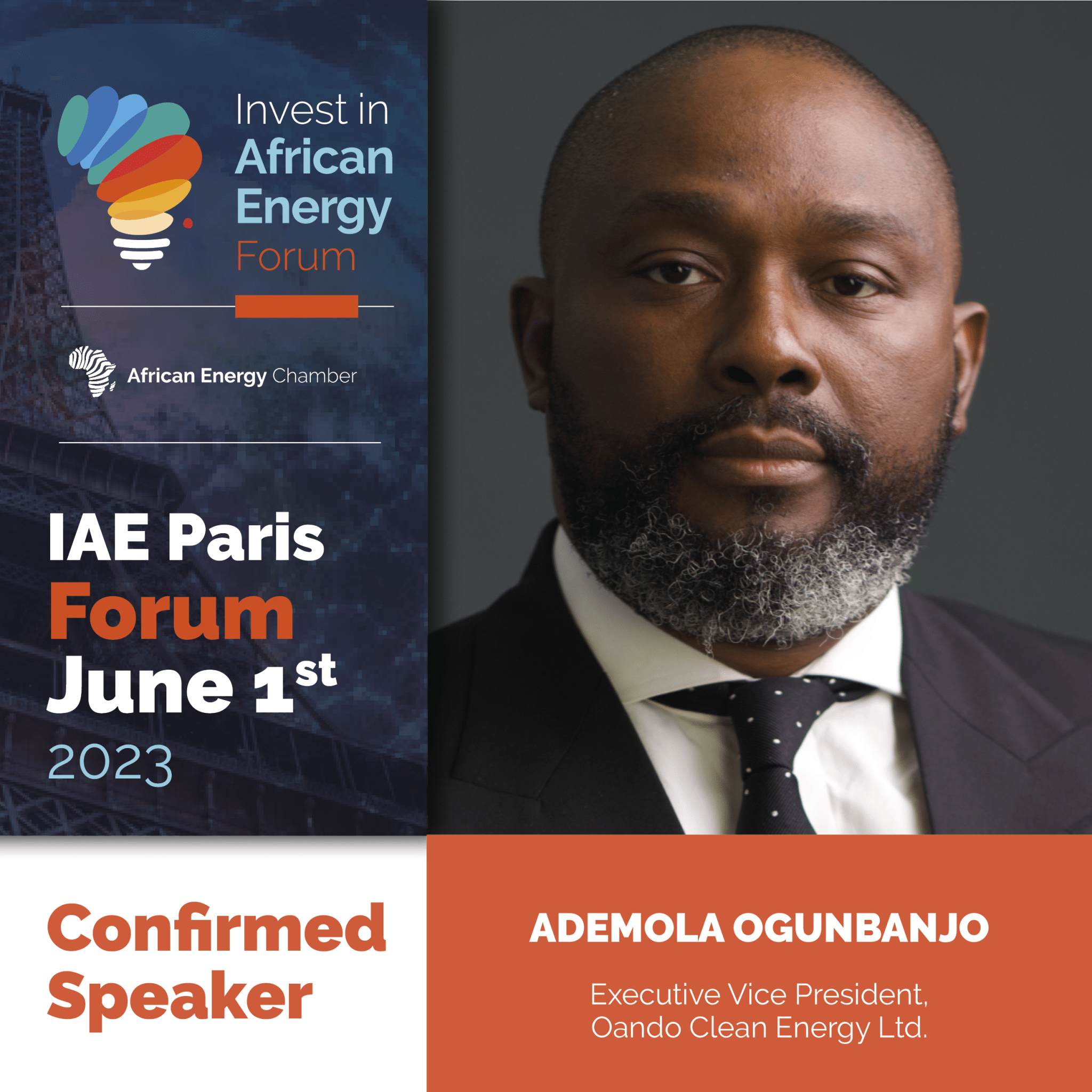 Oando Clean Energy’s Ademola Ogunbanjo to Discuss African Renewables at ...